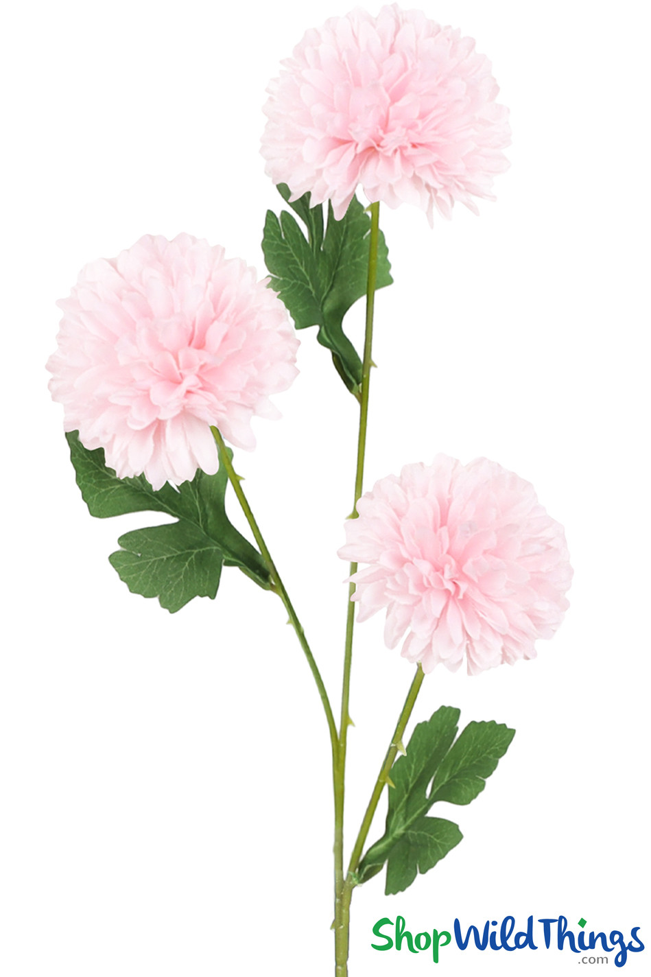 Pink Ball Mum Pom Pom Spray | ShopWildThings.com
