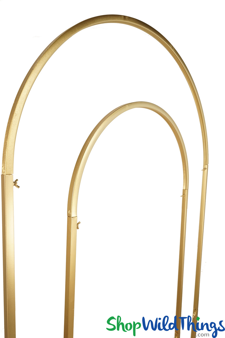 Gold Double Archway Backdrop 6' 10" Tall - Wedding Arch ...