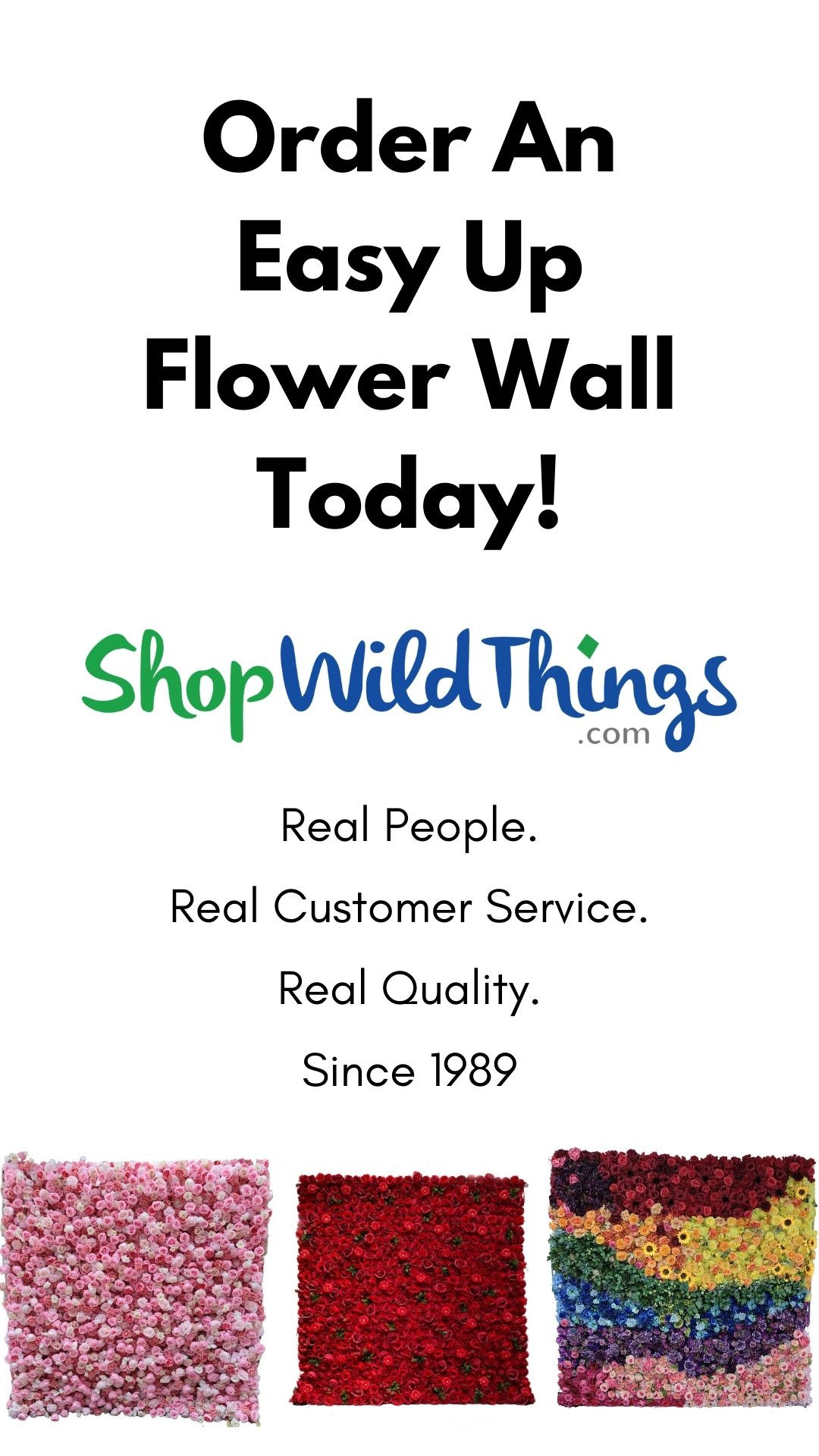 Custom Flower Walls Fabric Roll Up or Grids | Custom Flower Wall ...