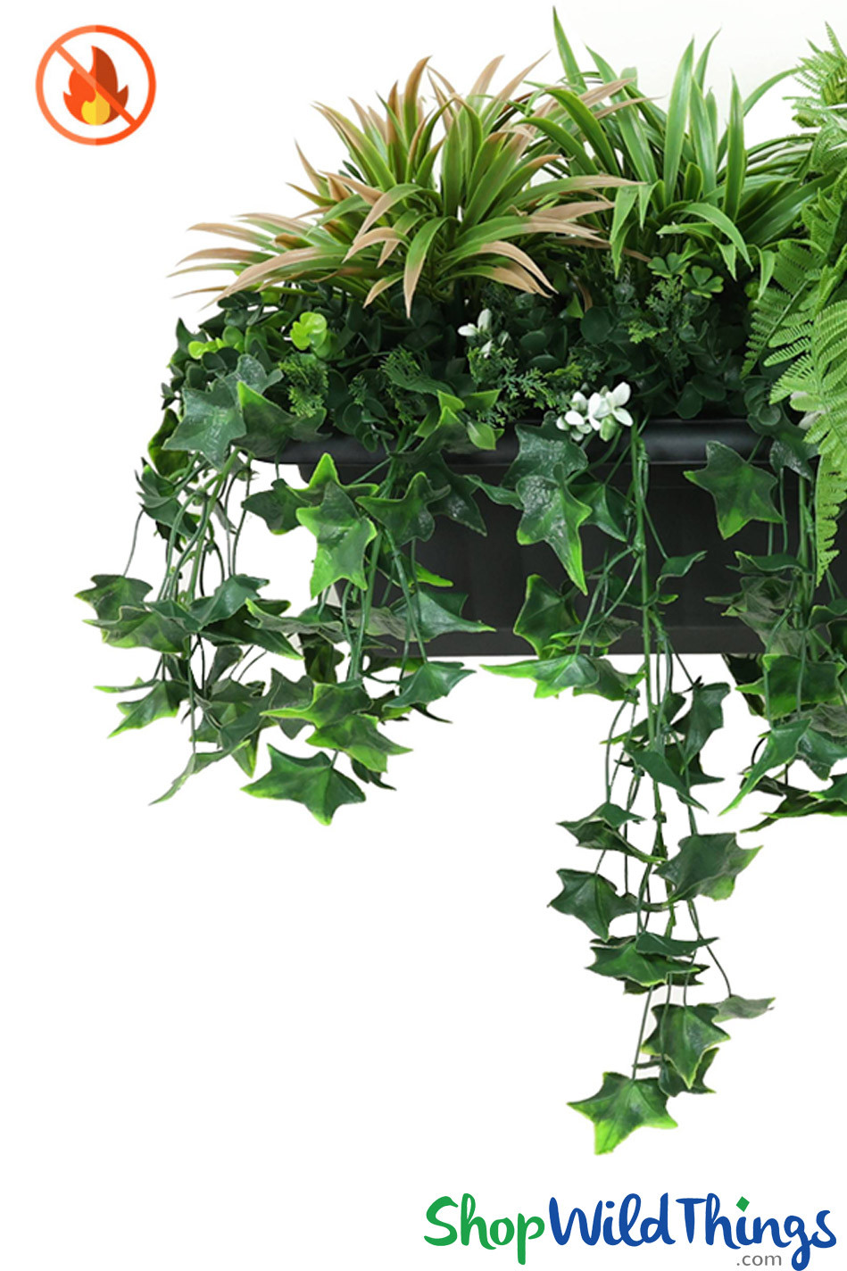 Fire Retardant Mixed Greenery Planter | ShopWildThings.com