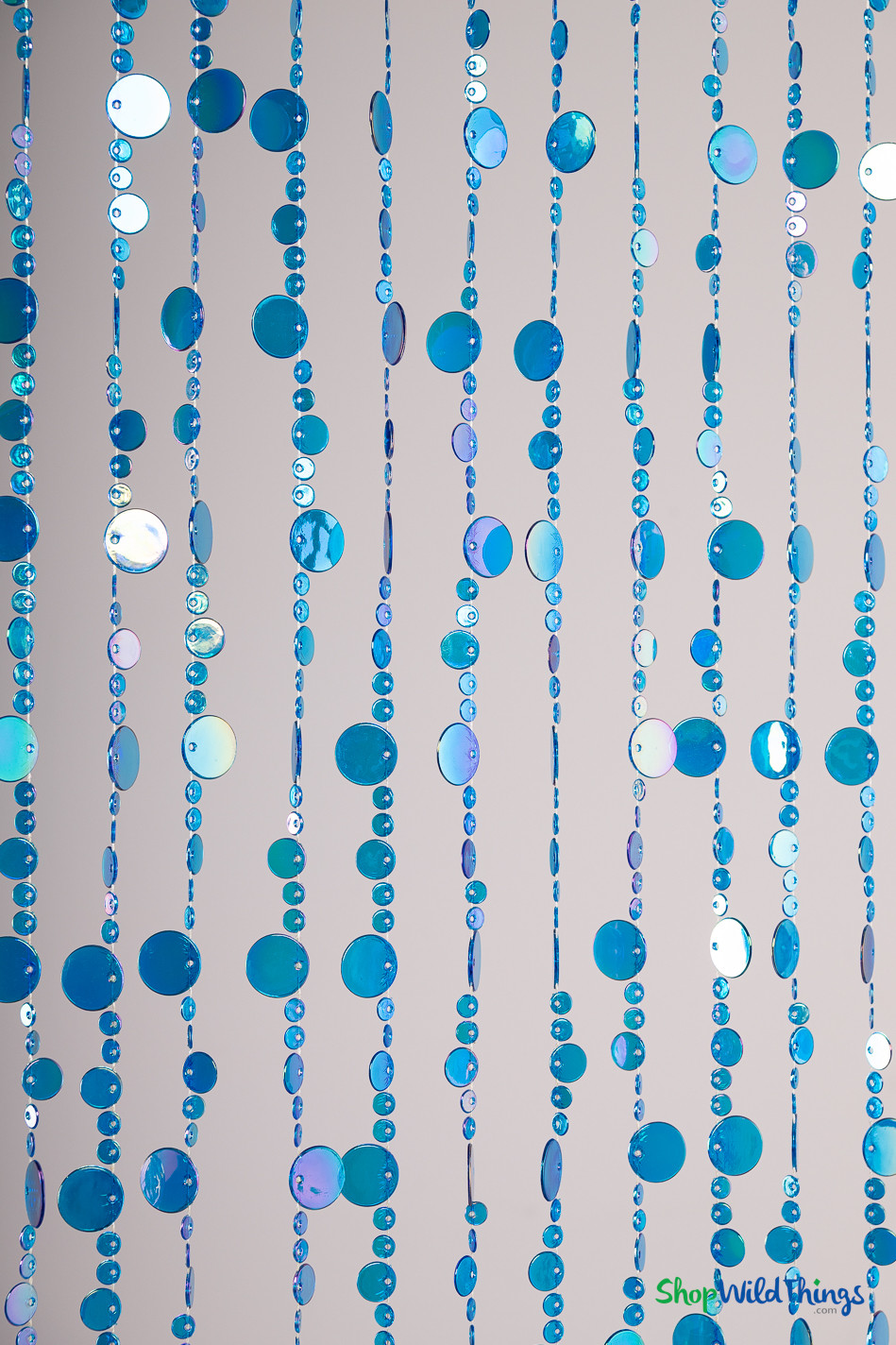 Beaded Curtains, Bubbles Blue on "Las Vegas", Blue Beaded Curtains ...