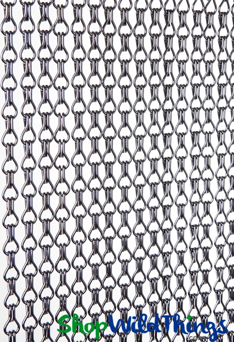 Silver Metal Chain Beaded Curtains - ShopWildThings.com