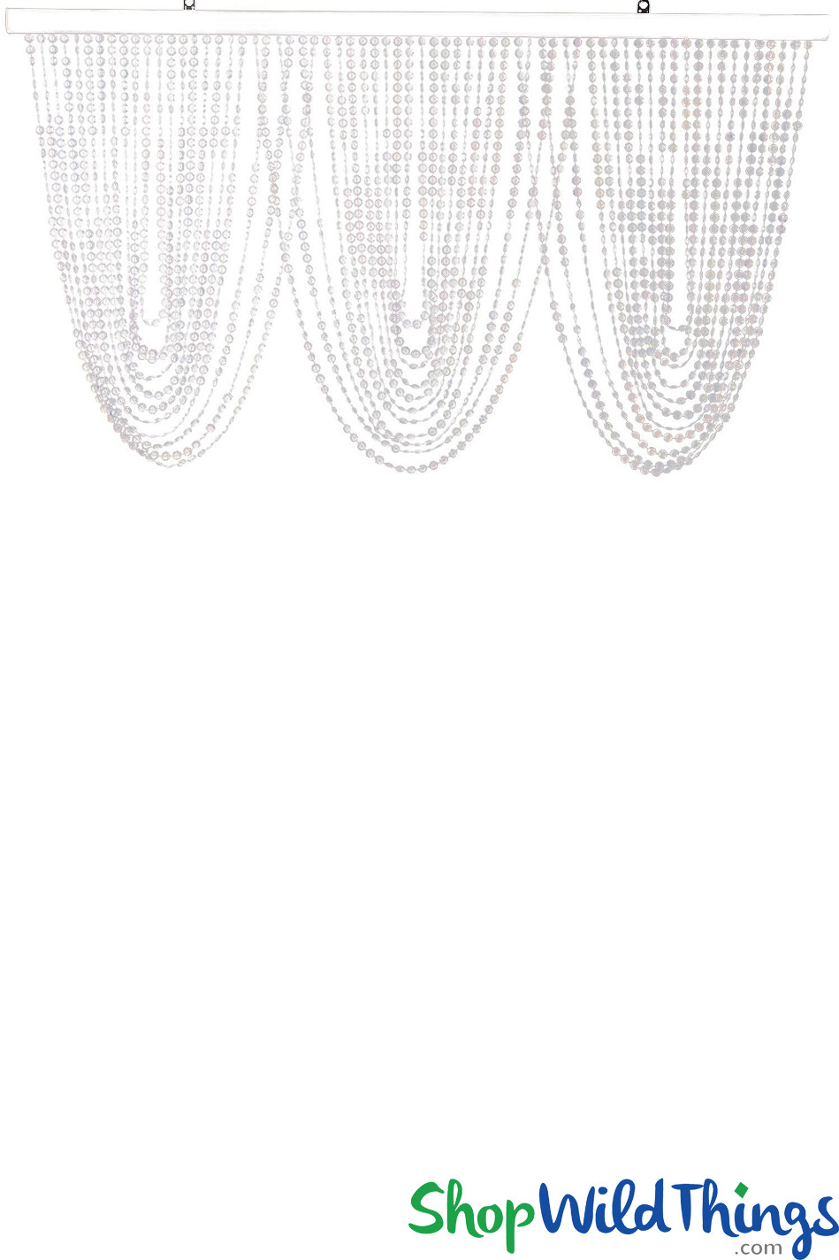 Beaded Window Valences - Diamonds Crystal Acrylic Bead Curtain ...