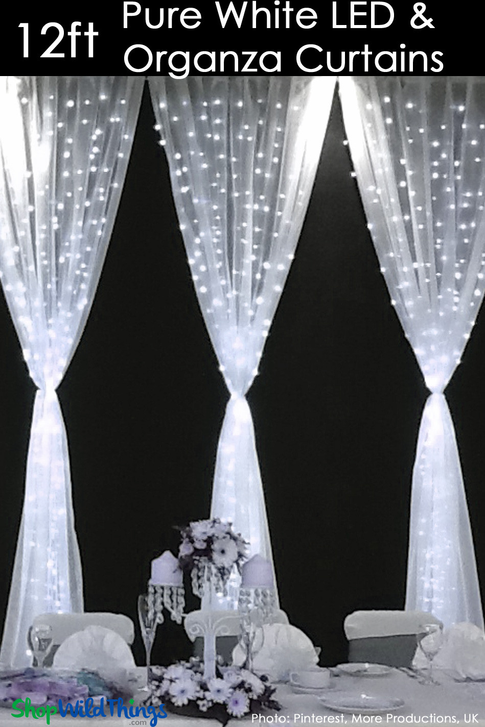 LED Light Curtains | LED Lighted Backdrop | ShopWildThings