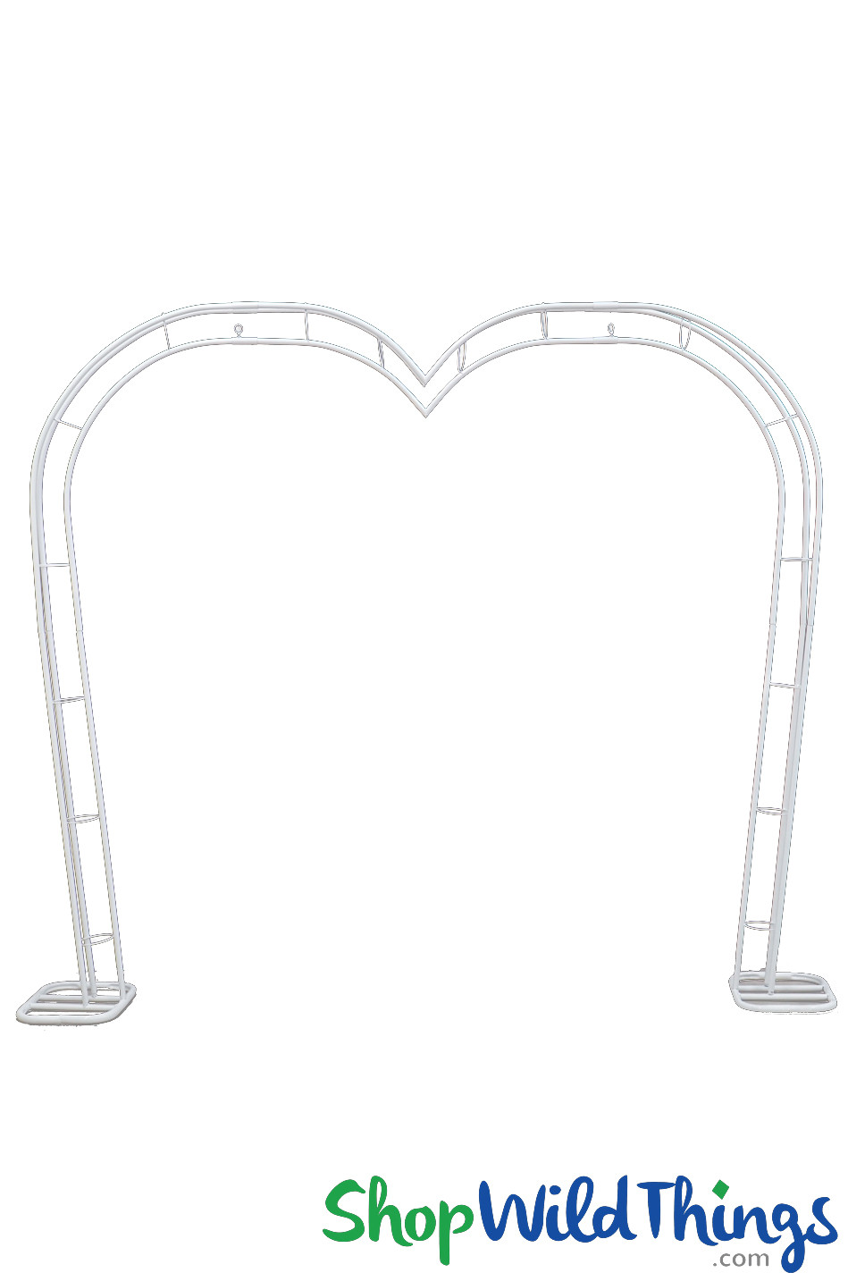 Heart Shaped Backdrop Frame | Huge 3D White Arch | ShopWildThings.com