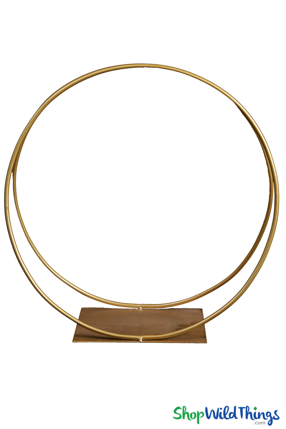 Gold Circles Metal Centerpiece Stand | Floral Riser | ShopWildThings.com