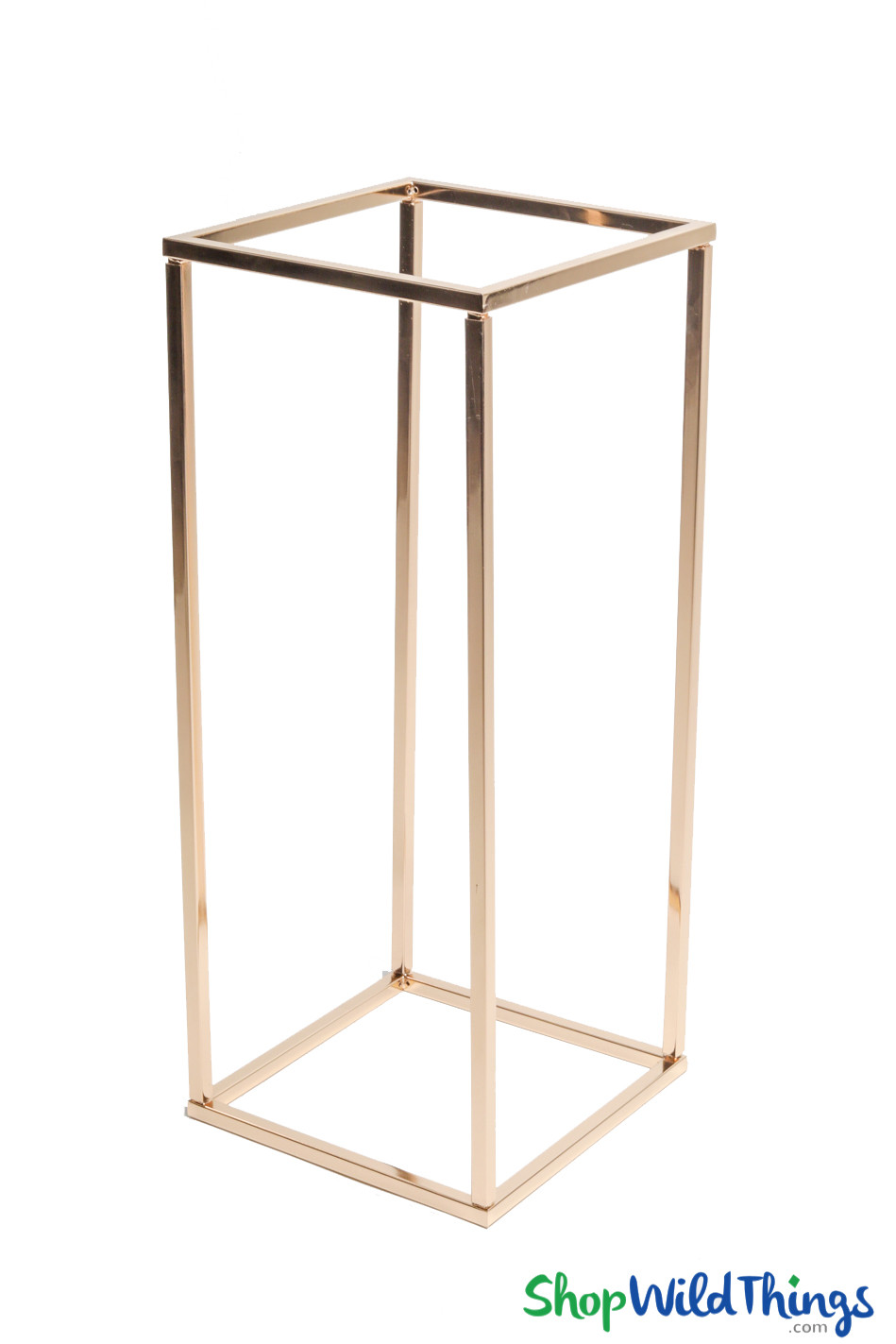 Floral Riser & Centerpiece Stand, 30" Gold Floor or Tabletop Circle ...