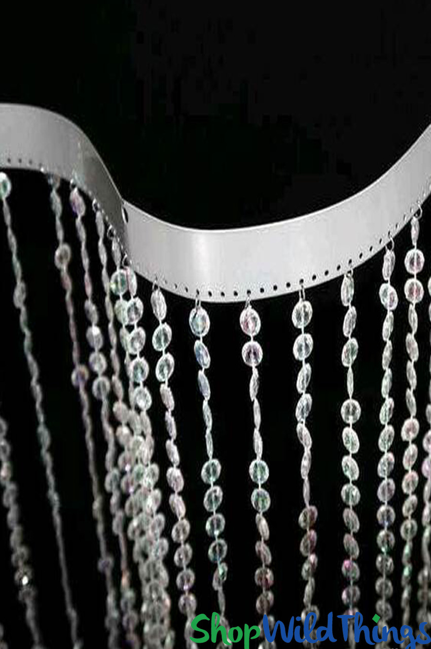 Crystal Diamond Beads on Flexible Header Rod | ShopWildThings.com