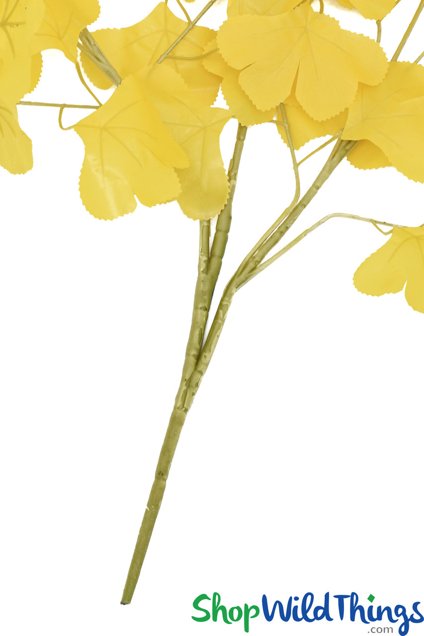 6.5' Faux Yellow Leaf "Sunshine" Tree | 21 Removable Branches ...