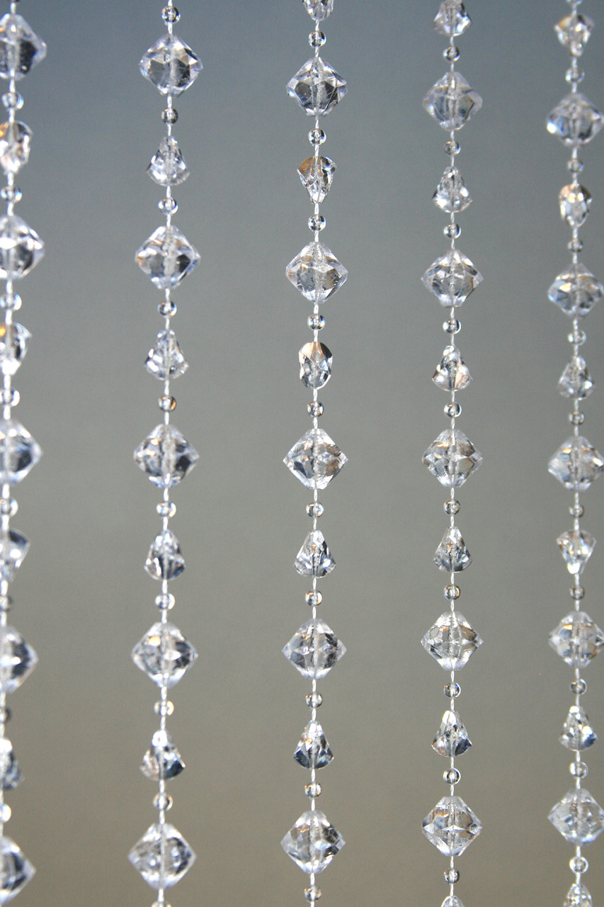 Chunky Crystal Jewels Sparkling Beaded Curtain 12' Long ...