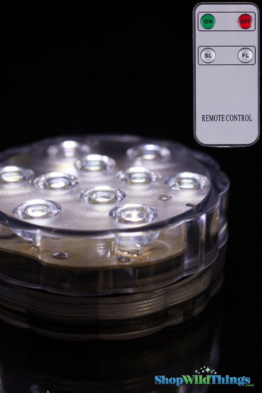 LED Submersible Light for Under Vases and Table Centerpieces, White ...