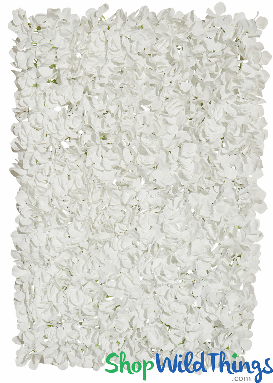 White Flower Wall Backdrop Kit 64 Sq. Ft | ShopWildThings.com