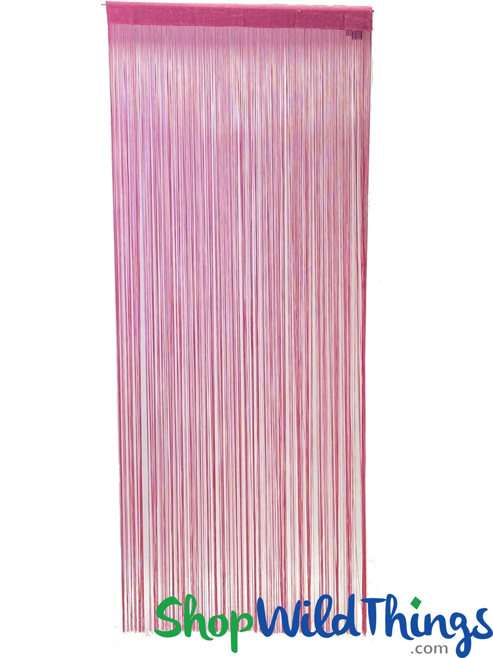 7.3Ft Bubblegum Pink String Curtain | Backdrop Panel | ShopWildThings.com