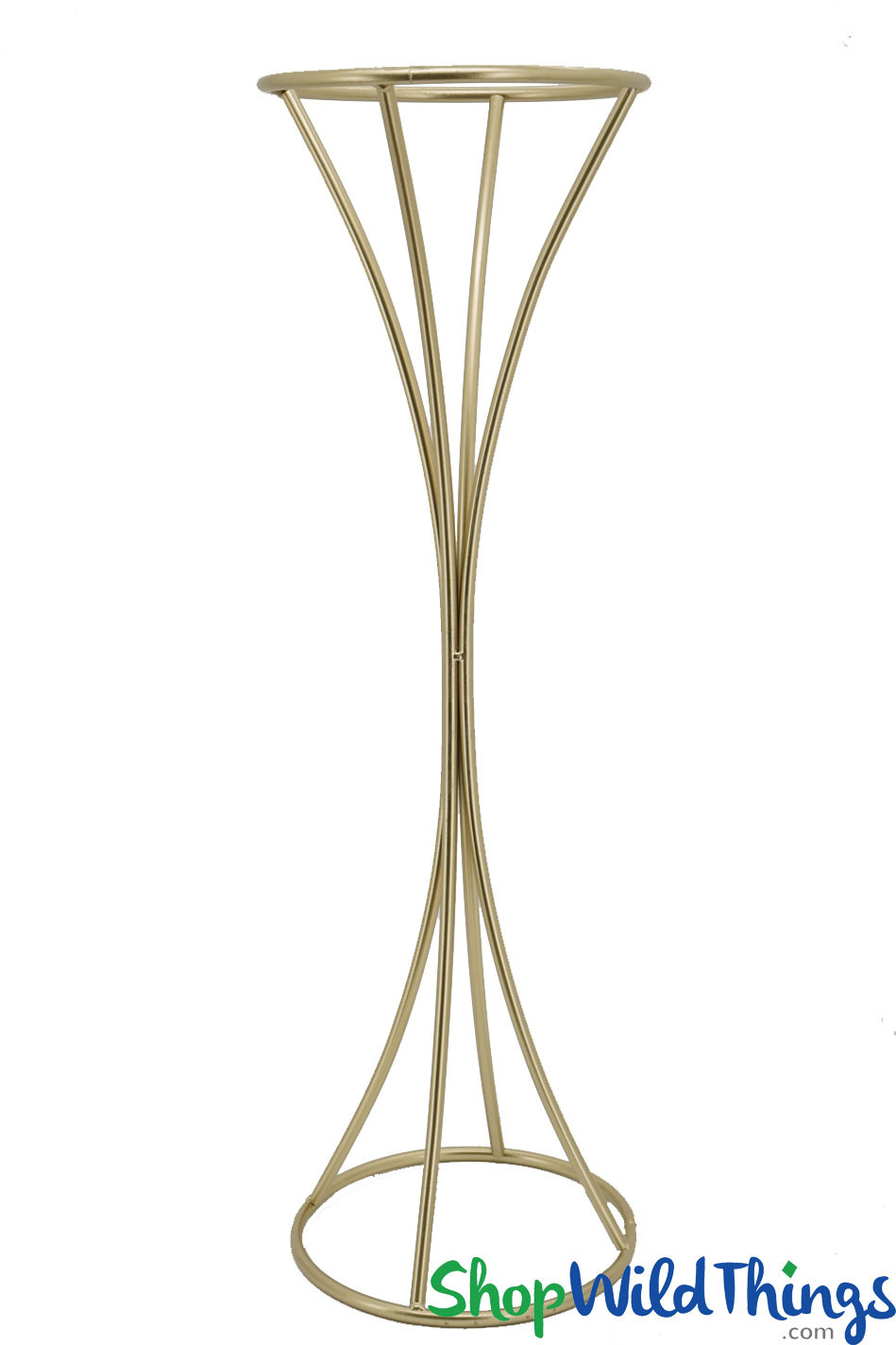 Metal Hourglass Centerpiece Riser | 31" Tall Floral Frame ...