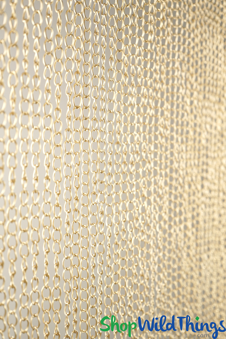 Aluminum Metal Chain Curtain Backdrop Gunmetal Green - 3ft x 6.5ft ...