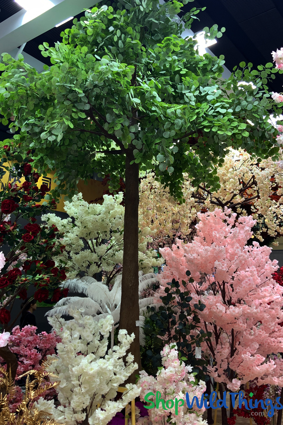 Greenery Trees 12 Foot Tall Faux Eucalyptus Interchangeable Branches ...