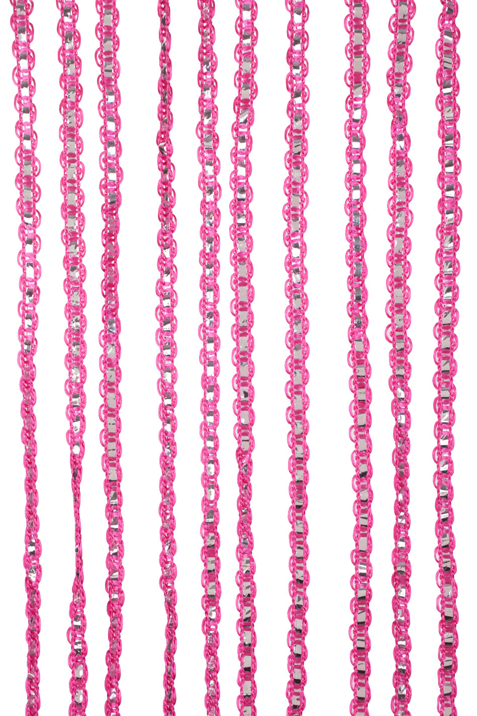 Hot Pink String Curtain with Silver Thread | ShopwWildThings.com