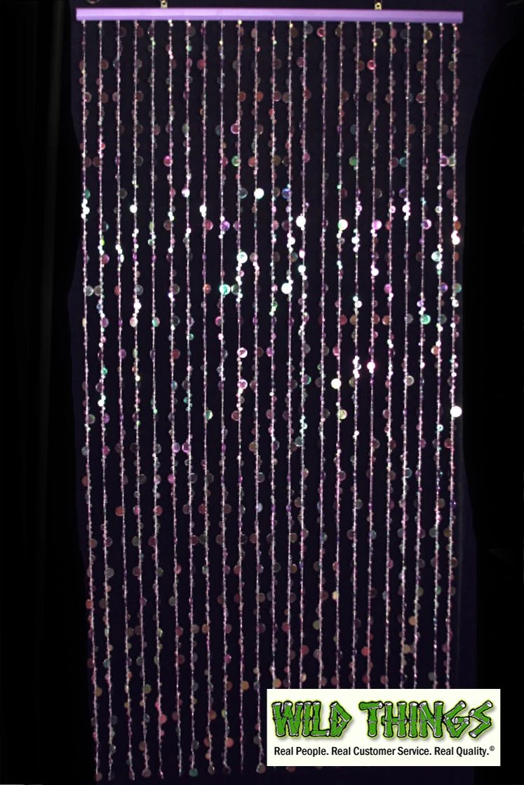 Purple Sparkly Bubbles Beaded Curtains - ShopWildThings.com