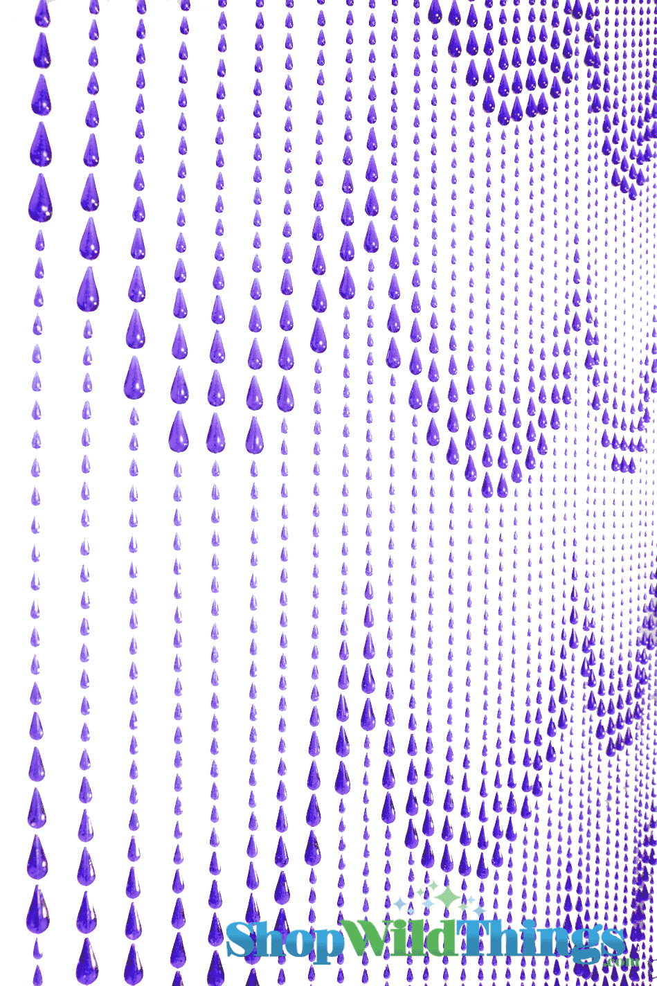Purple Cascading Waterfall Beaded Curtain - ShopWildThings.com