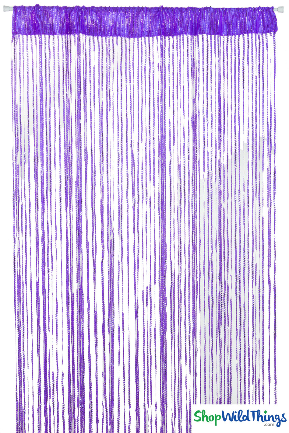 Hot Pink String Curtain with Silver Thread | ShopwWildThings.com
