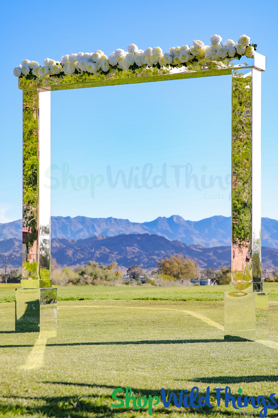 Buy Mirrored Wedding and Event Arch Mandap Chuppah | ShopWildThings.com