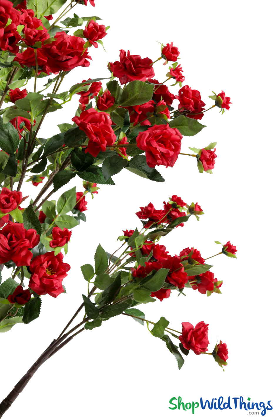Indoor Red Roses Artificial Tree | 5' Tall | ShopWildThings.com