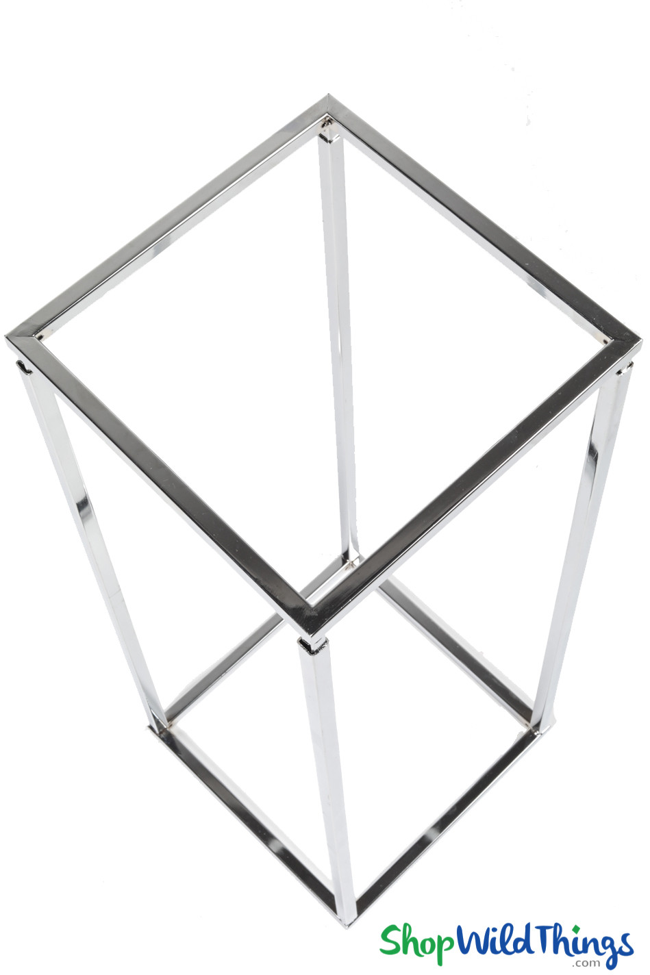 Silver Harlow Stands Floral Rectangle Risers | ShopWildThings.com