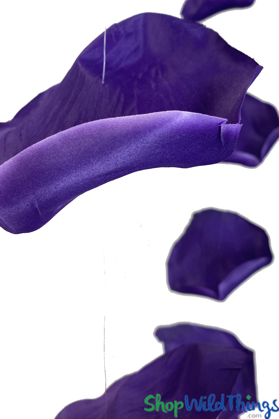 Purple Rose Petal Garland Set of 3 | ShopWildThings.com