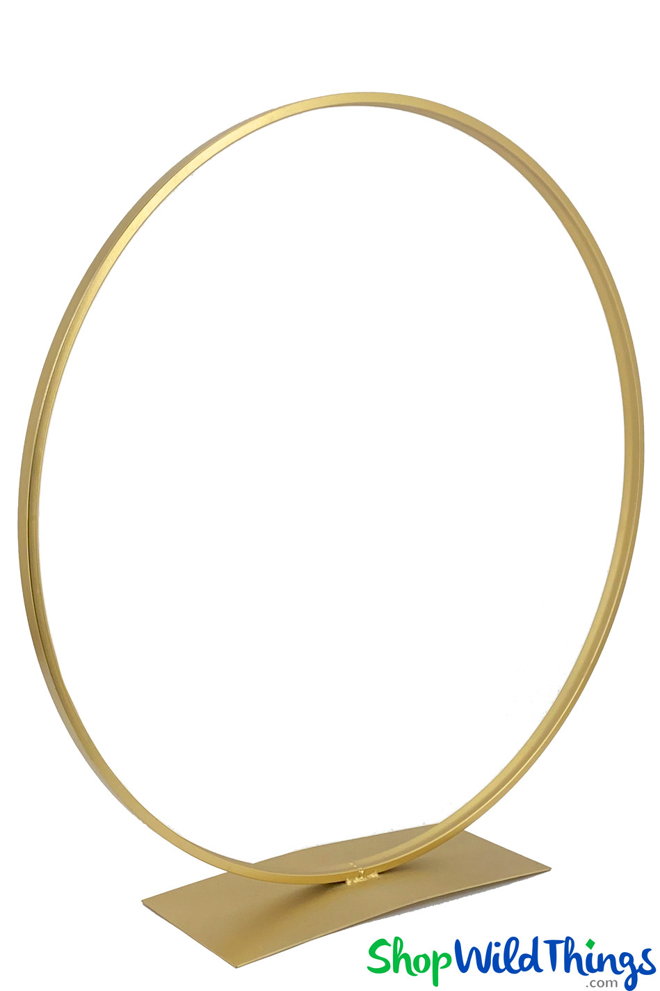 Floral Riser & Centerpiece Stand, 30" Gold Floor or Tabletop Circle ...