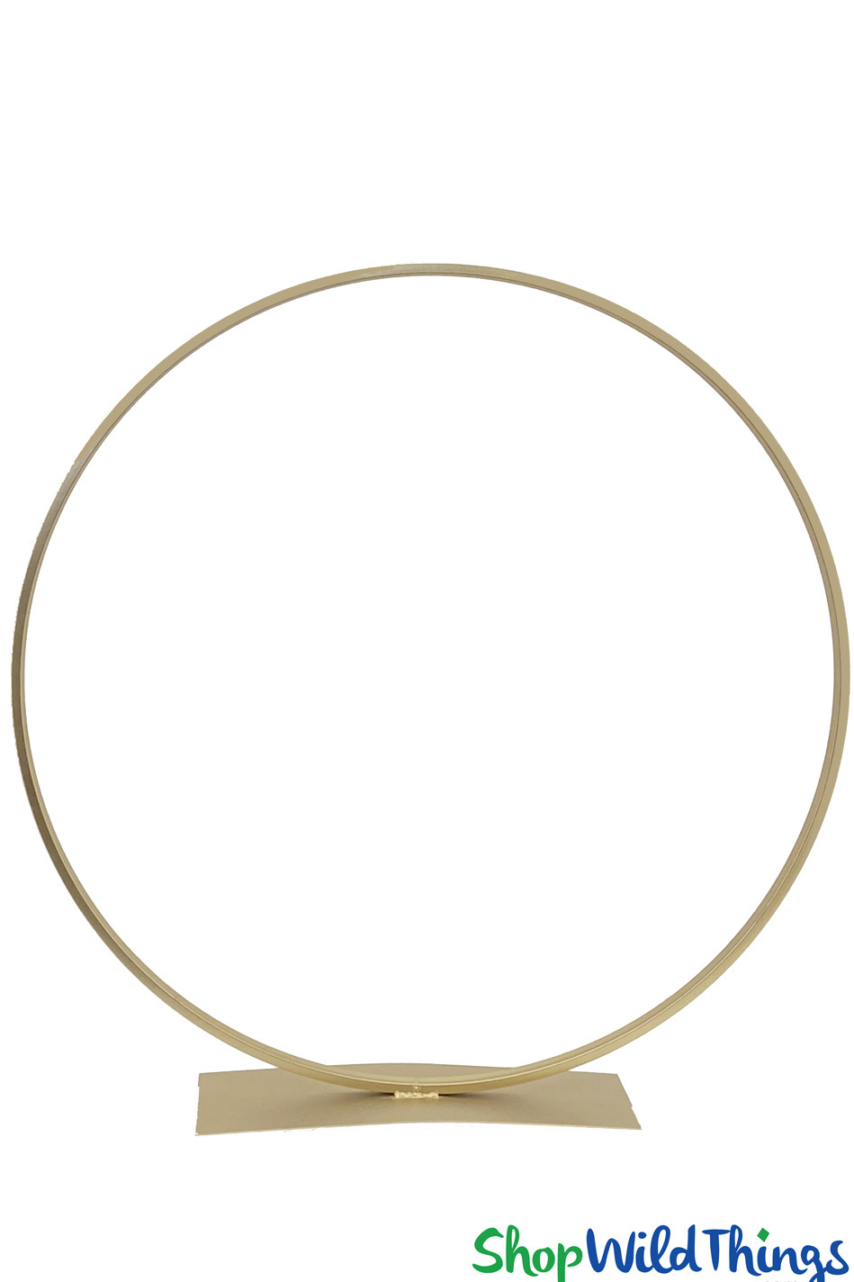 Floral Riser & Centerpiece Stand, 30" Gold Floor or Tabletop Circle ...