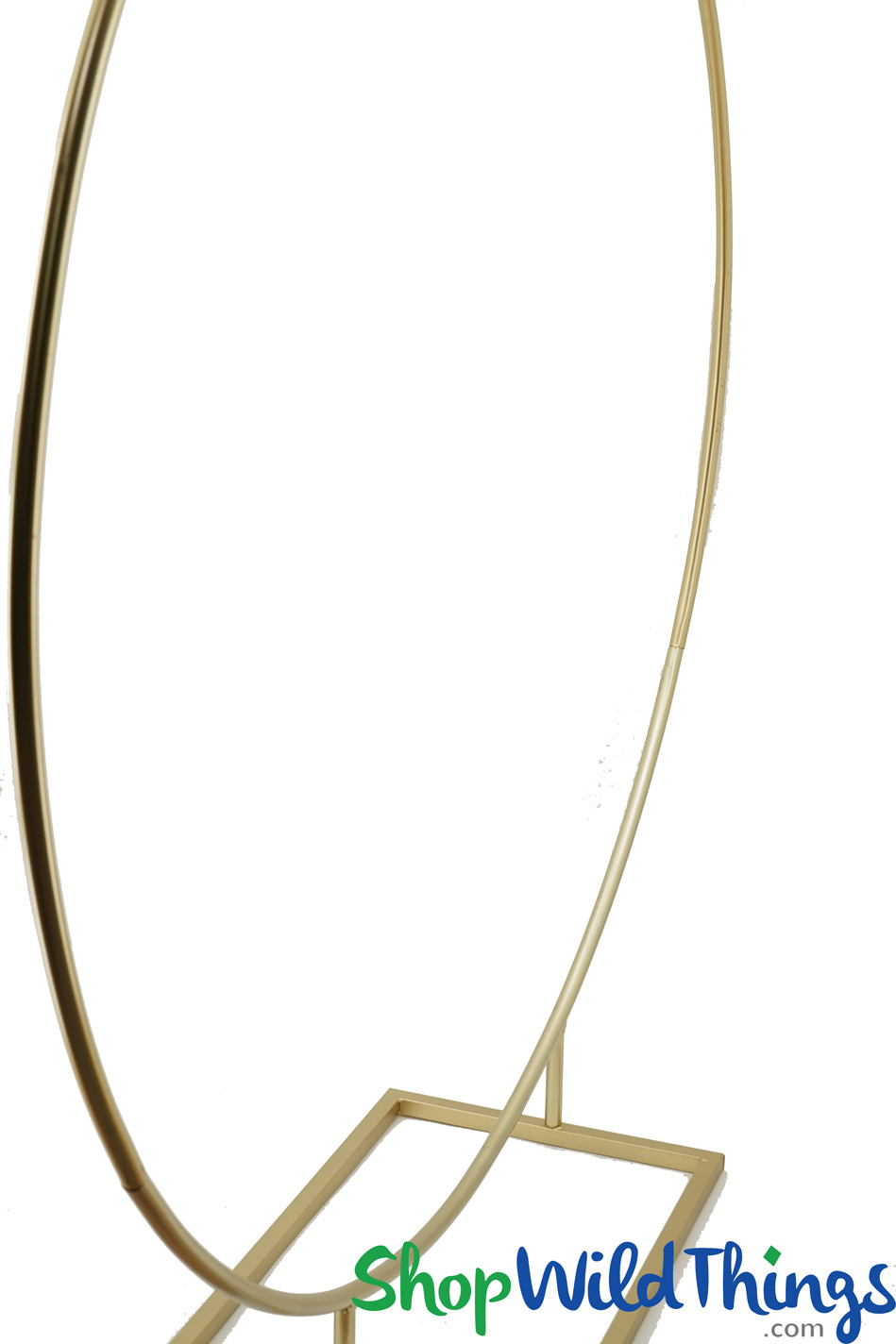 Gold Metal Round 5' Arch, Backdrop | ShopWildThings.com