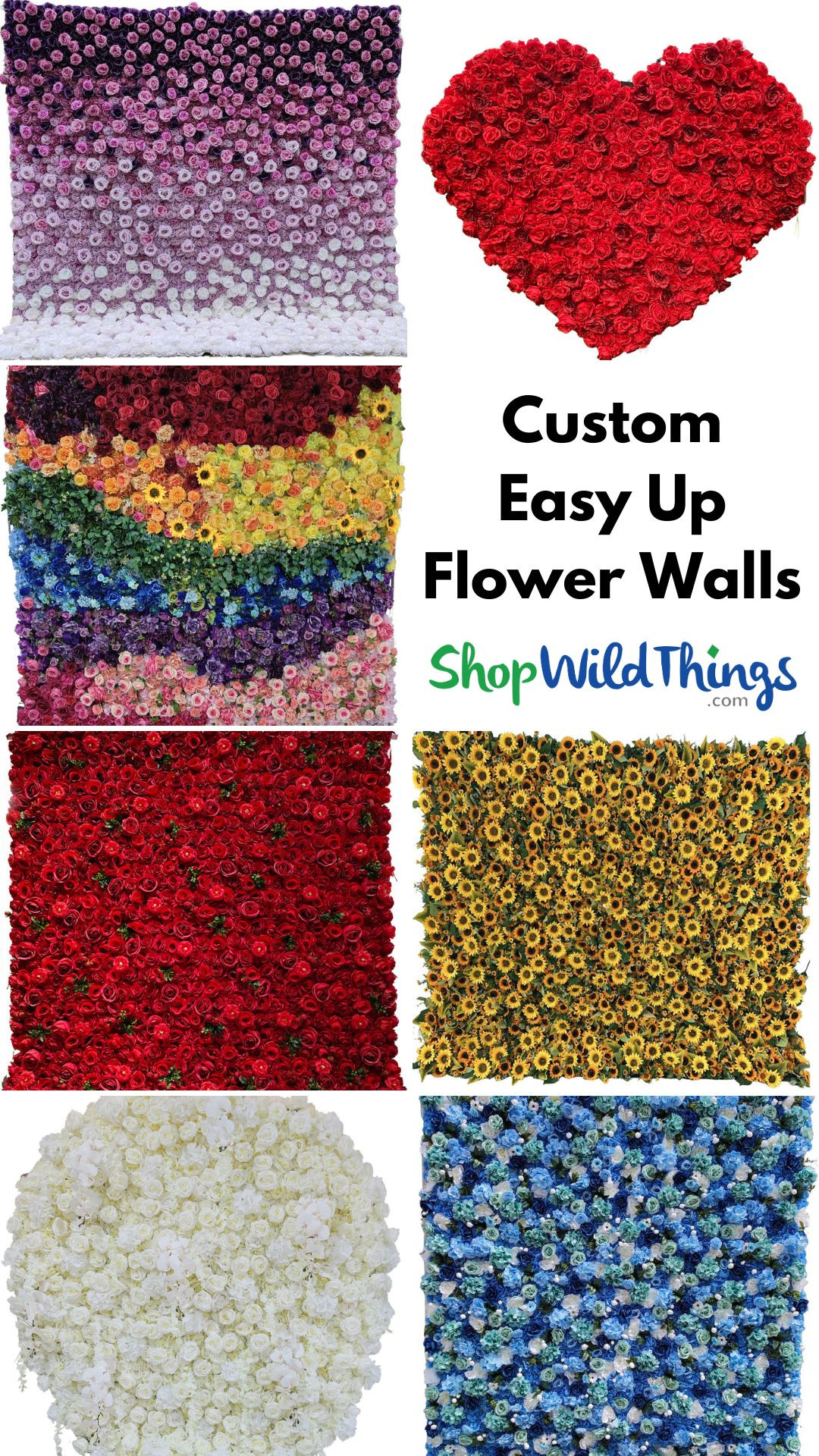 Custom Printed Shimmer Walls - Your Design, Your Logo, Your Photo