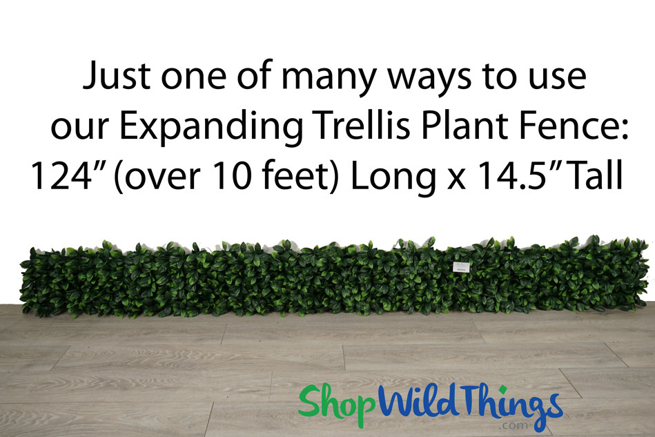 Expandable Premium Leave Greenery Privacy Wall Fence Trellis