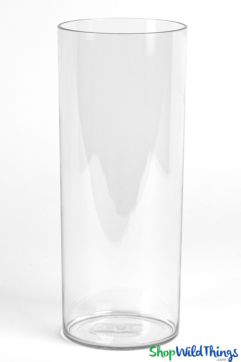 Durable High Quality Acrylic Cylinder Vase | Clear 9.5"H ...