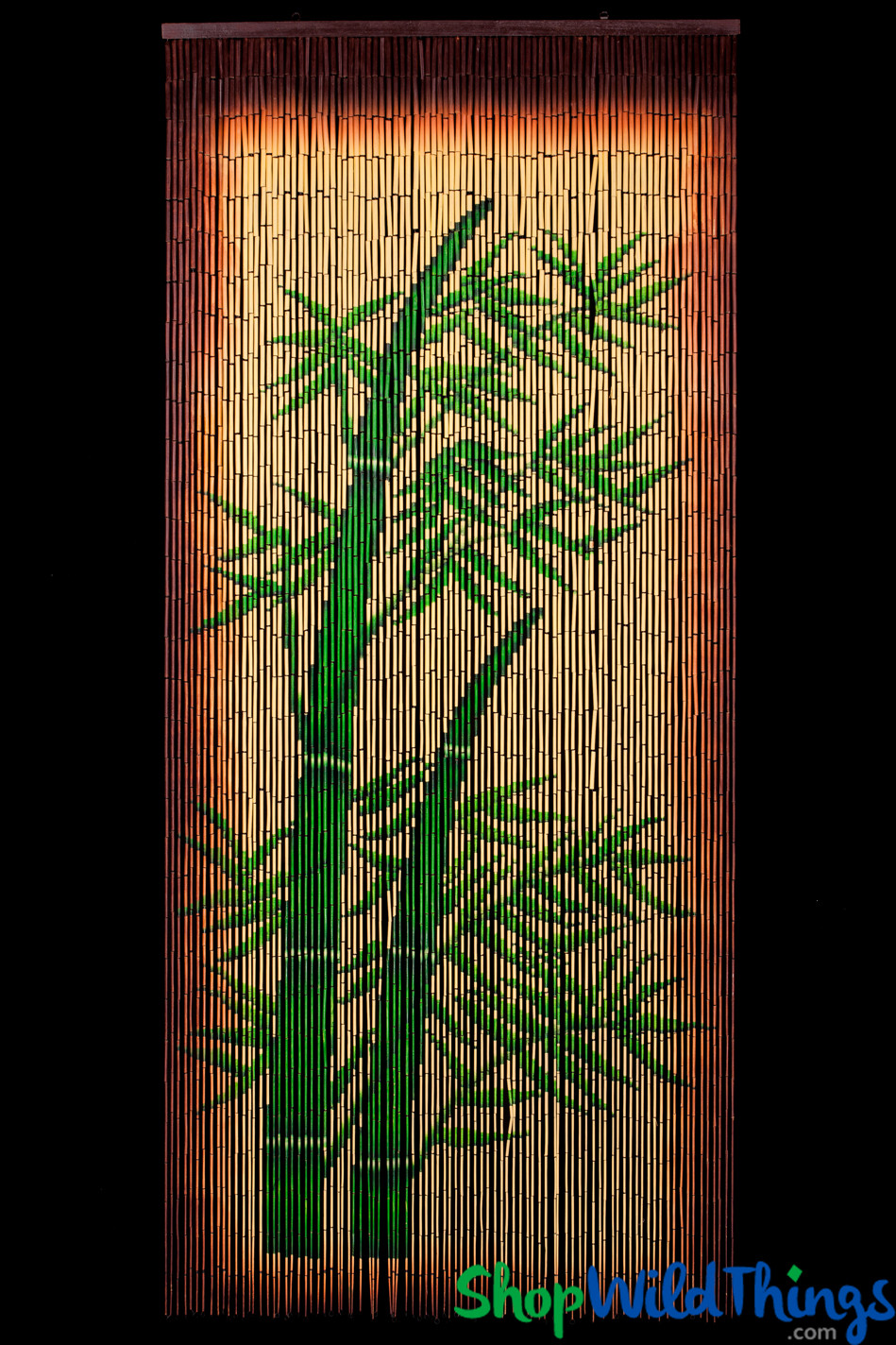 Plain Bamboo Beaded Curtain 90 Strands 35" x 75-78'