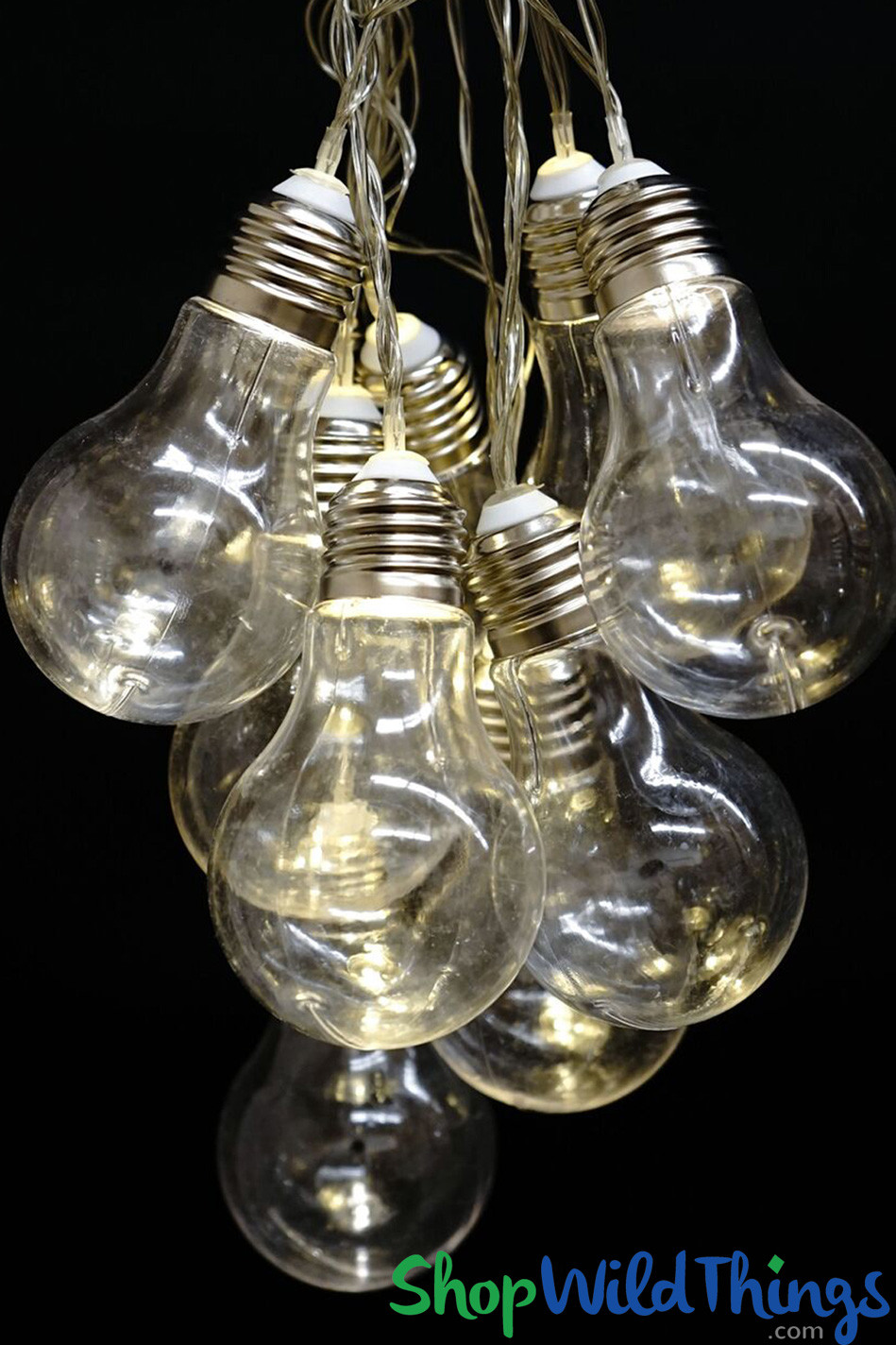 Lightbulb String Lights 10 Feet Long - Cool White LED