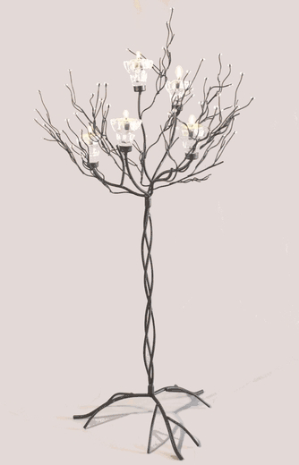 3" Tall Metal Candle Tree - Wedding and Event Decor " ShopWildThings.com