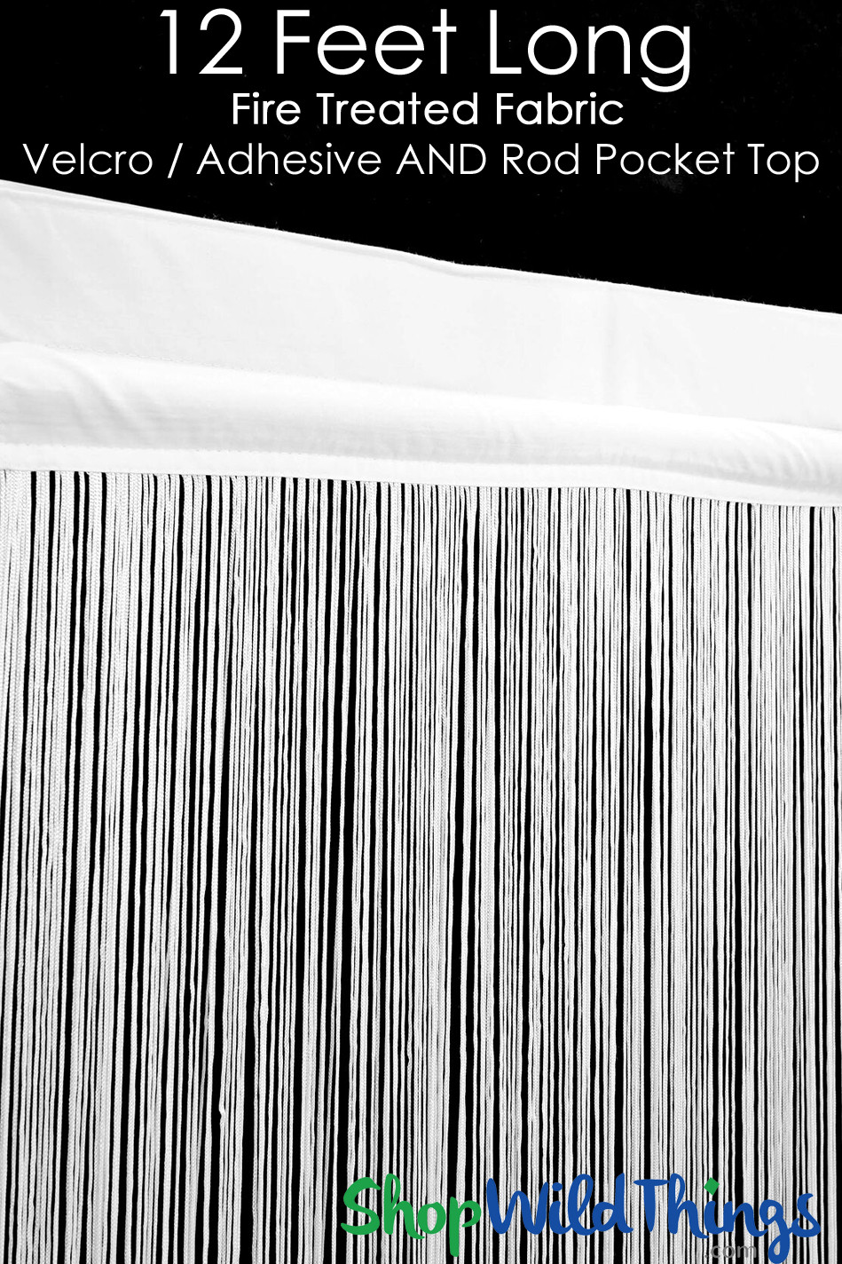 Fire Treated Velcro Top String Curtains, Spaghetti Curtains ...