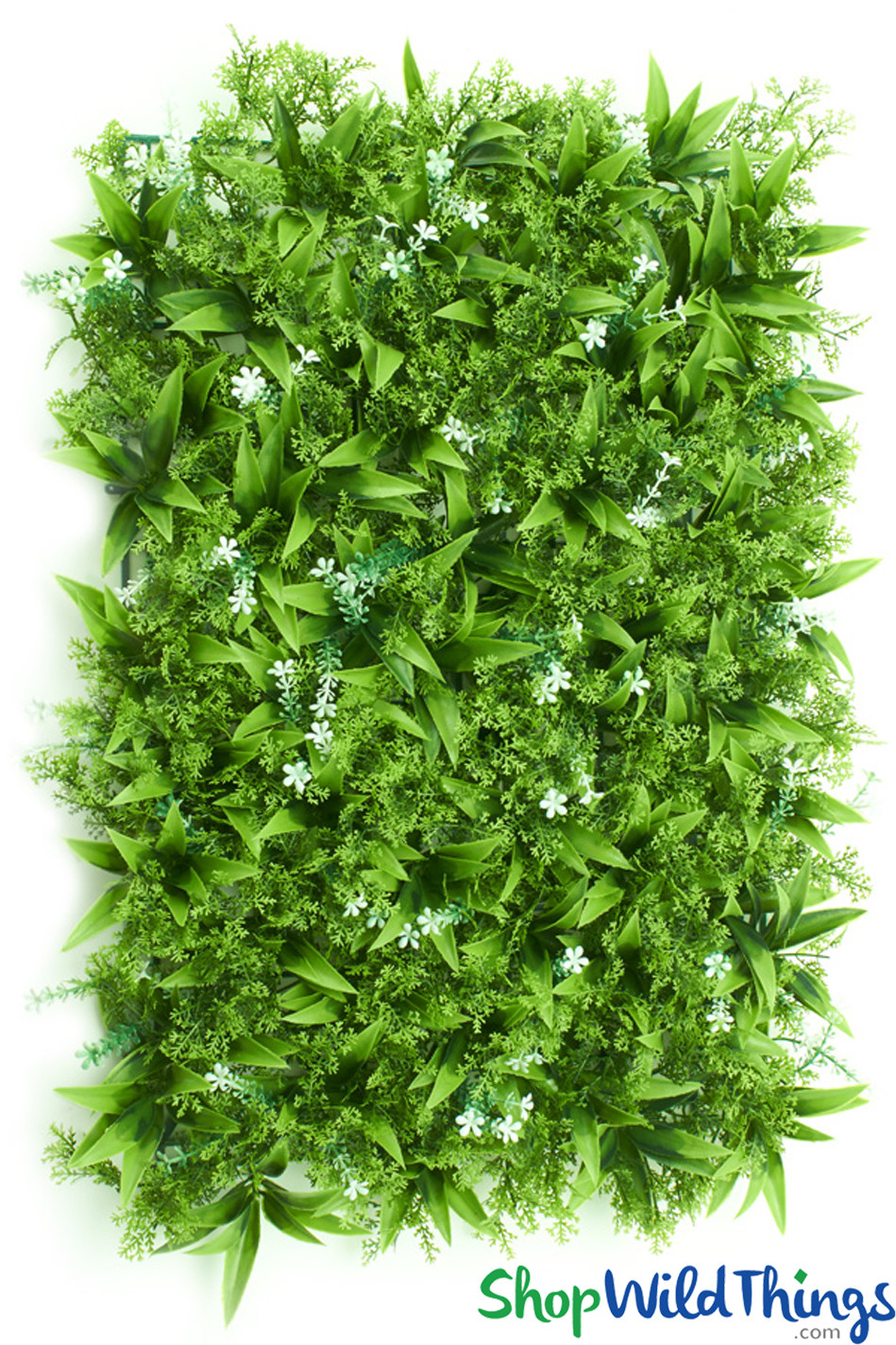 Landscape Leaf Wall, Mixed Foliage Greenery 16" x 24" | ShopWildThings.com