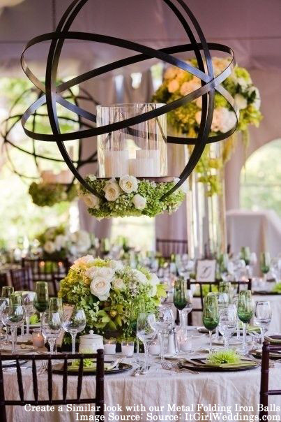 24" Galvanized Metal Garden Spheres | ShopWildThings.com