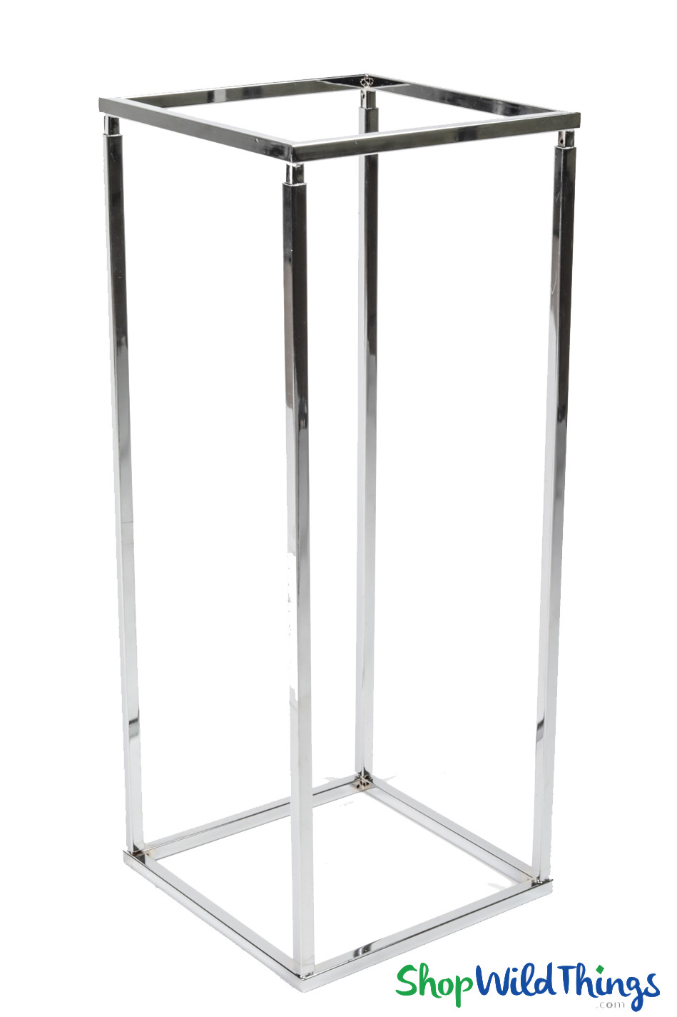 Gold Harlow Stand Rectangle Floral Riser Centerpiece | ShopWildThings.com