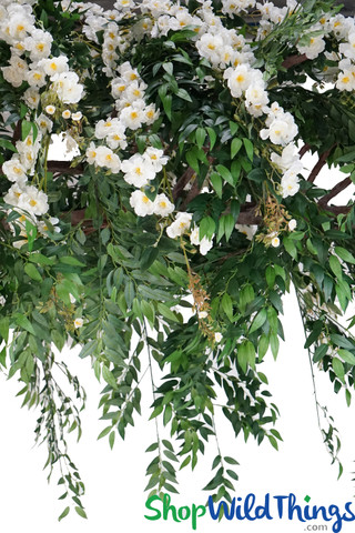 Flowering Atrium Freestanding Greenery & Floral Display 11' H x 14.5' W ...