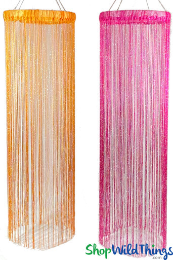 Custom String Columns - Hanging Fabric Fringe Decor - ShopWildThings.com