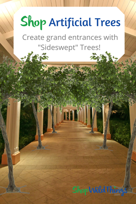 Green Artificial Tree Sideways|Decorative Event Trees at ShopWildThings.com