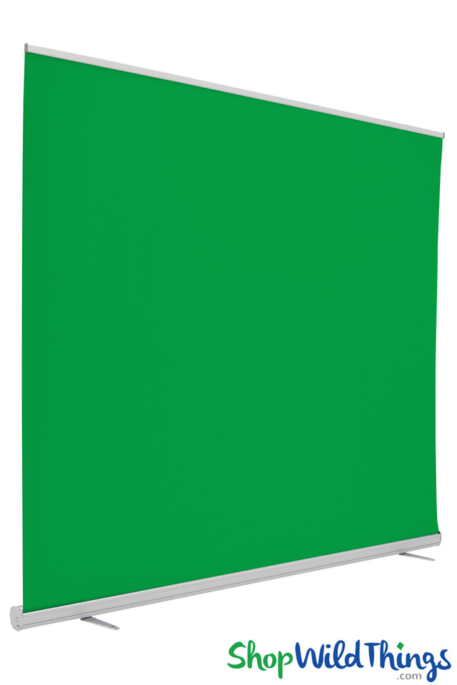 Retractable Green Screen Background 7'x8'|ShopWildThings.com