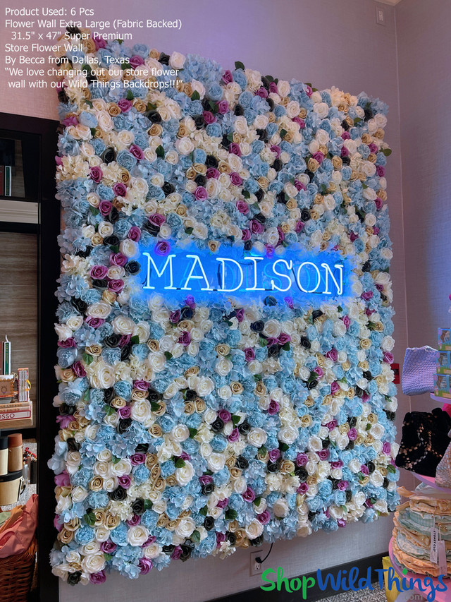 Extra Large Super Premium Floral Backdrop Panel | ShopWildThings.com