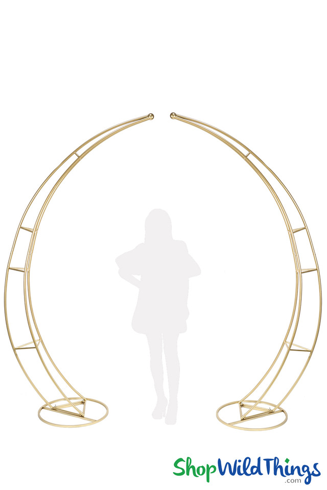 8' Tall Half Moon Tri-Pole Backdrop Arch | ShopWildThings.com