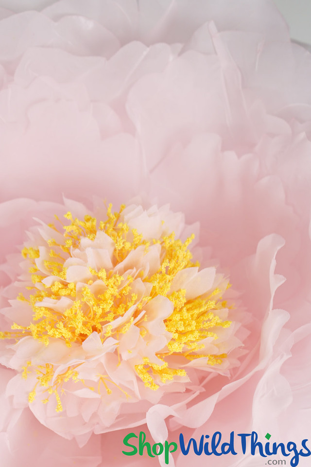 Sheer Pink Artificial Peony Flowers 48"H x 14"W | ShopWildThings