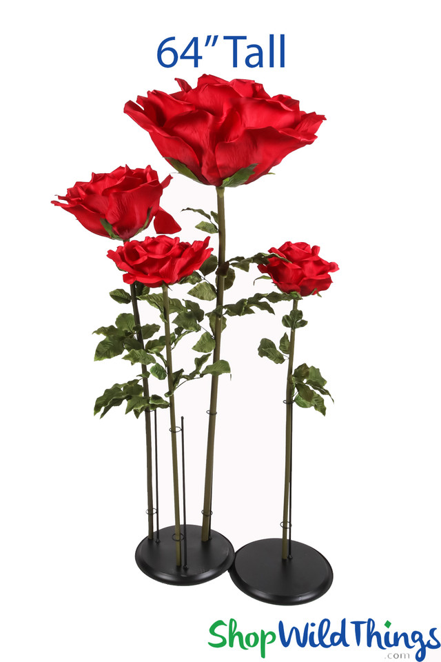 Jumbo Artificial Roses Lifesize |Huge Flower Props|ShopWildThings.com