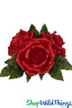 Extra-Large Red Silk Roses | 1' Tall x 18" Wide Cluster ...
